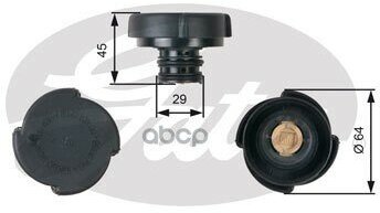 Крышка расширительного бачка BMW X3 E83 xDrive 25 i 08 17117639022 Gates арт. RC204