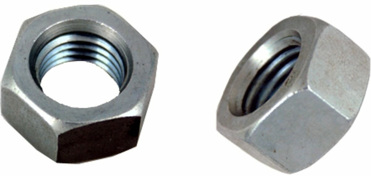 ЦКИ гайка резьбовая DIN 934 М2 цинкованная, упаковка 1000 шт, крепежное изделие