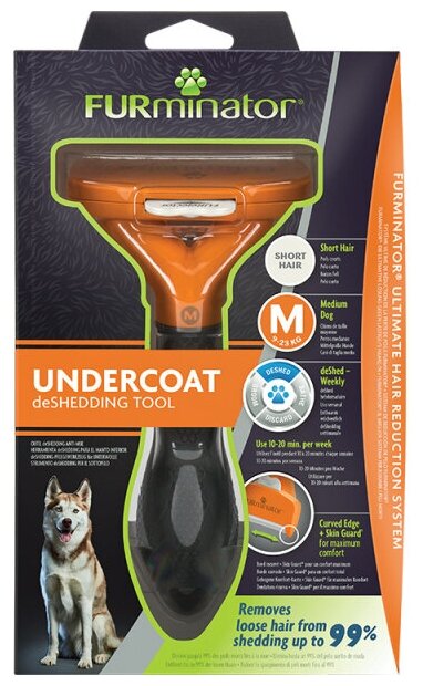 FURminator FURflex против линьки для короткошерстных собак средних пород