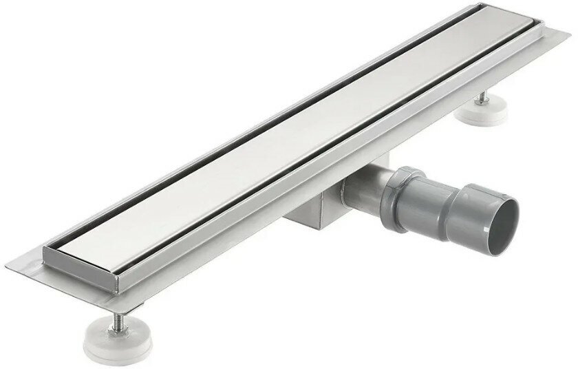 Душевой лоток с решеткой под кладку плитки (сухой +гидрозатвор) (70*500мм)