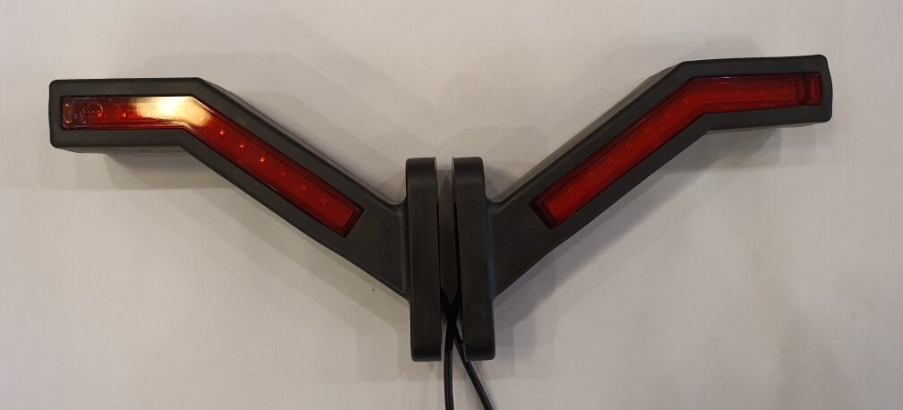 Фонарь габаритный (рога), 12-24в, деод, правый. фг-50-03r