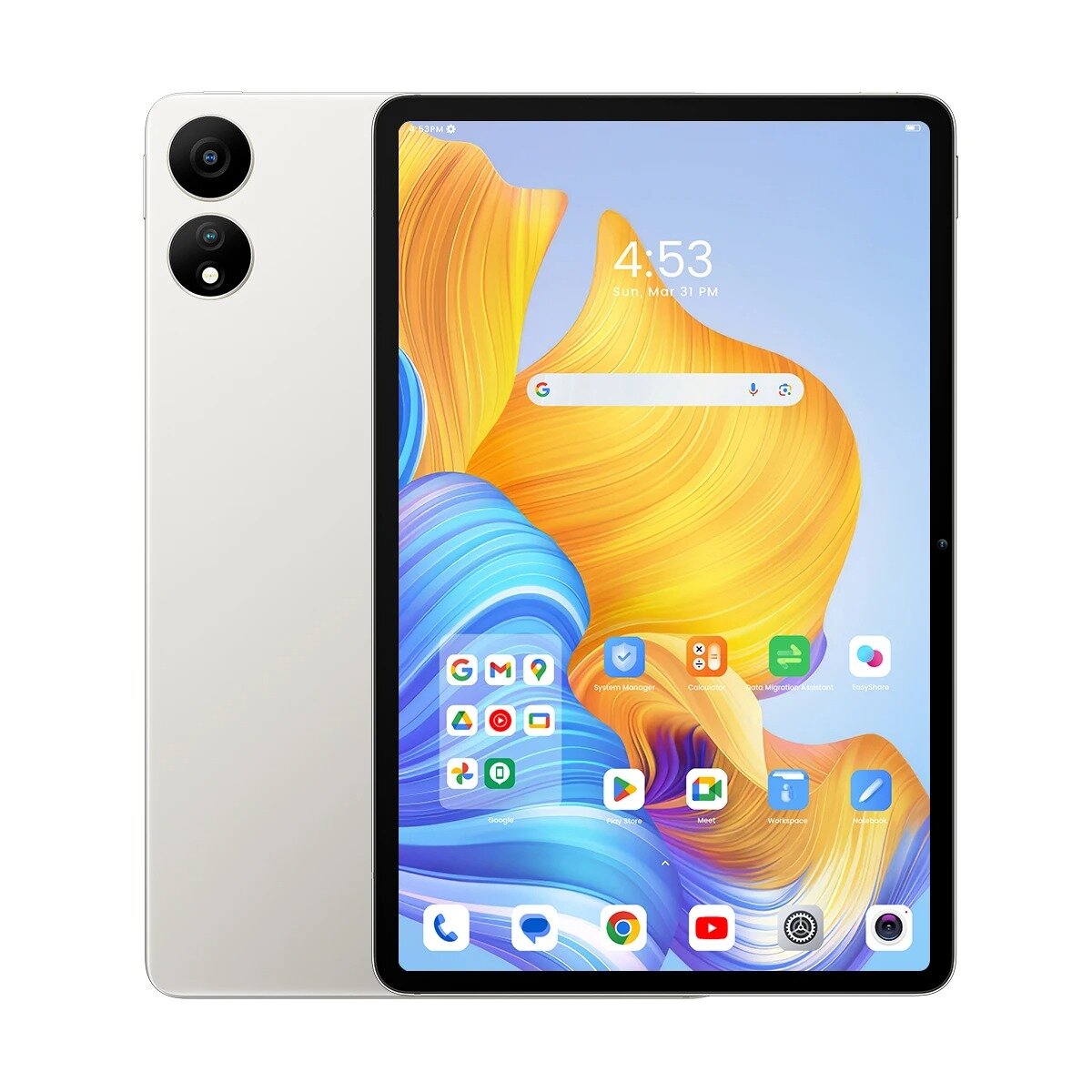 Планшет OSCAL ELITE 1 Android 14, 8 ГБ ОЗУ 256 ГБ, аккумулятор 8800 мАч, Серебро