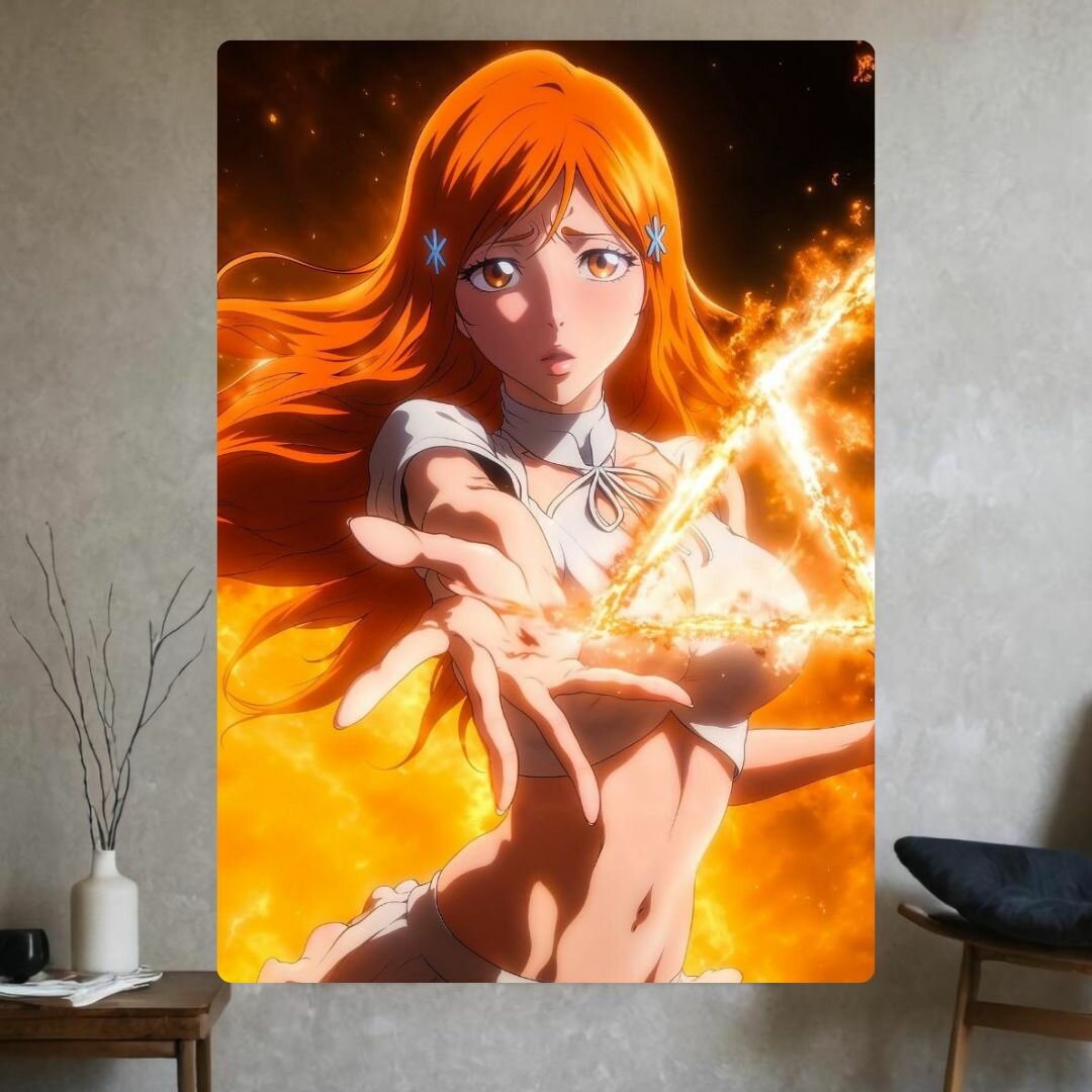 Картина на металле (аниме - Блич) Орихимэ Иноуэ, 20*30см