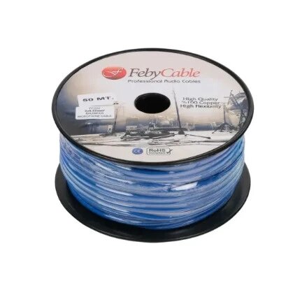 Кабель микрофонный на катушках FEBY CABLE FC222BL-50 50.0m