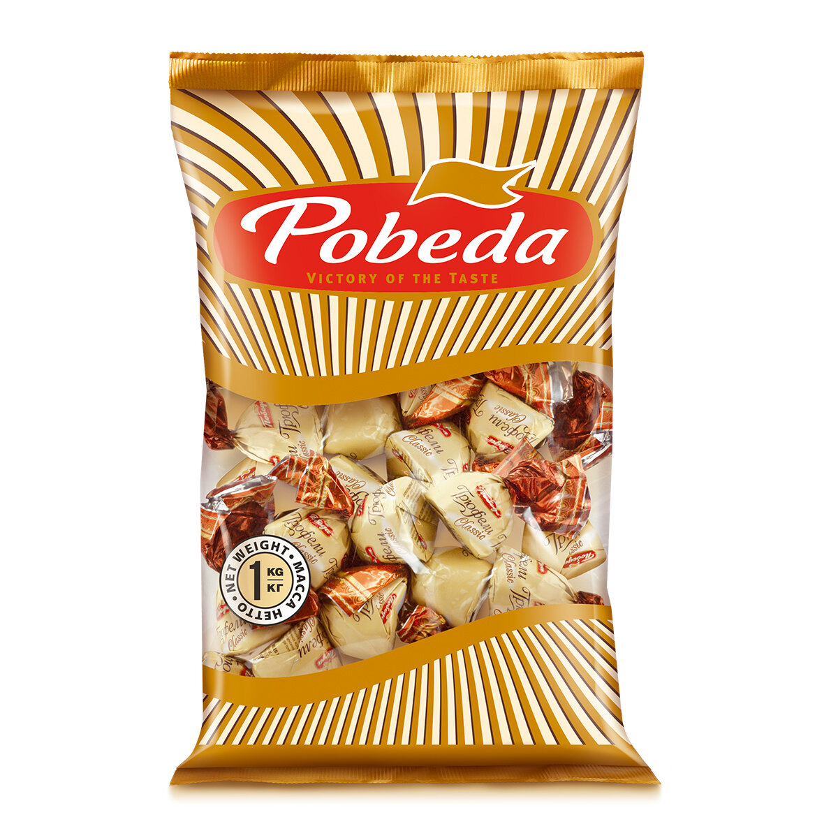 Трюфели Победа вкуса шоколадные классические, 1000 г