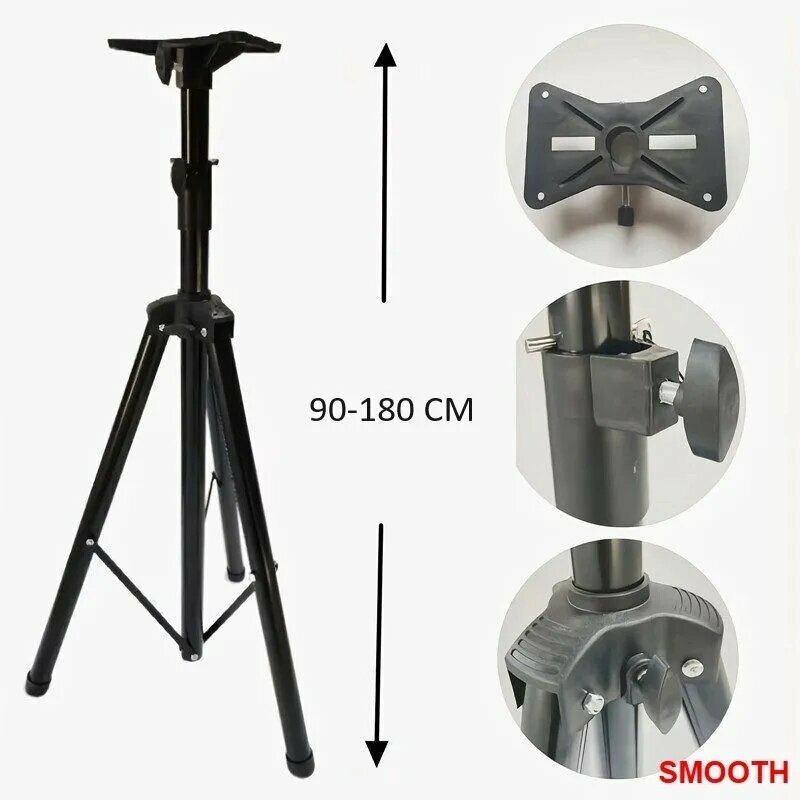 Стойка/крепление SMOOTH, для акустики, черная, металлическая