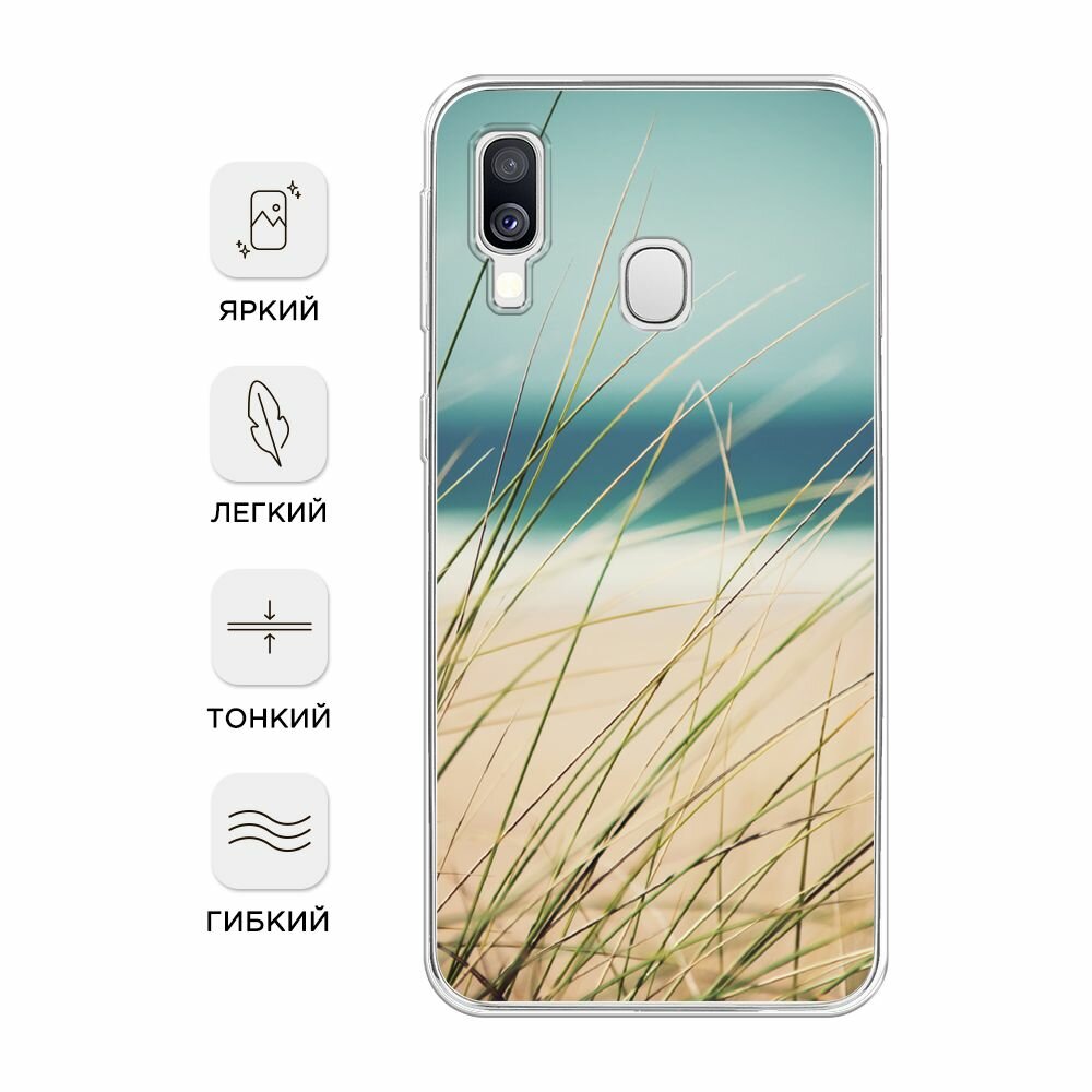 Чехол на Samsung Galaxy A40 / Самсунг Галакси А40 с принтом "Морской пляж" — фото 1