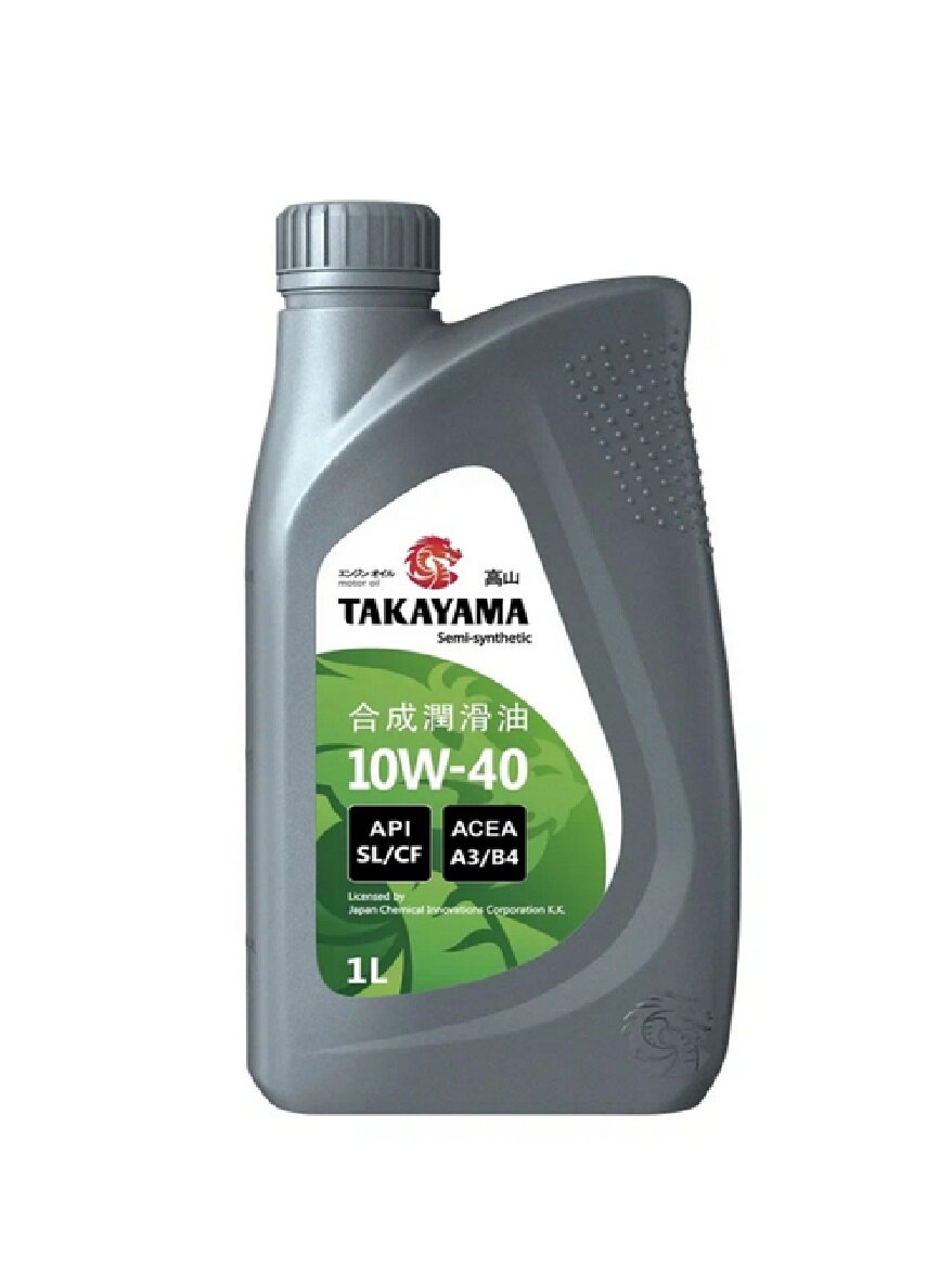 Моторное масло полусинтетическое Takayama 10W-40 SL/CF, 1 литр канистра