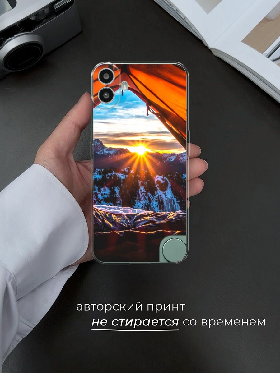 Силиконовый чехол на CMF Phone 1 / CMF Фон 1 с принтом "Горы 7" — фото 1