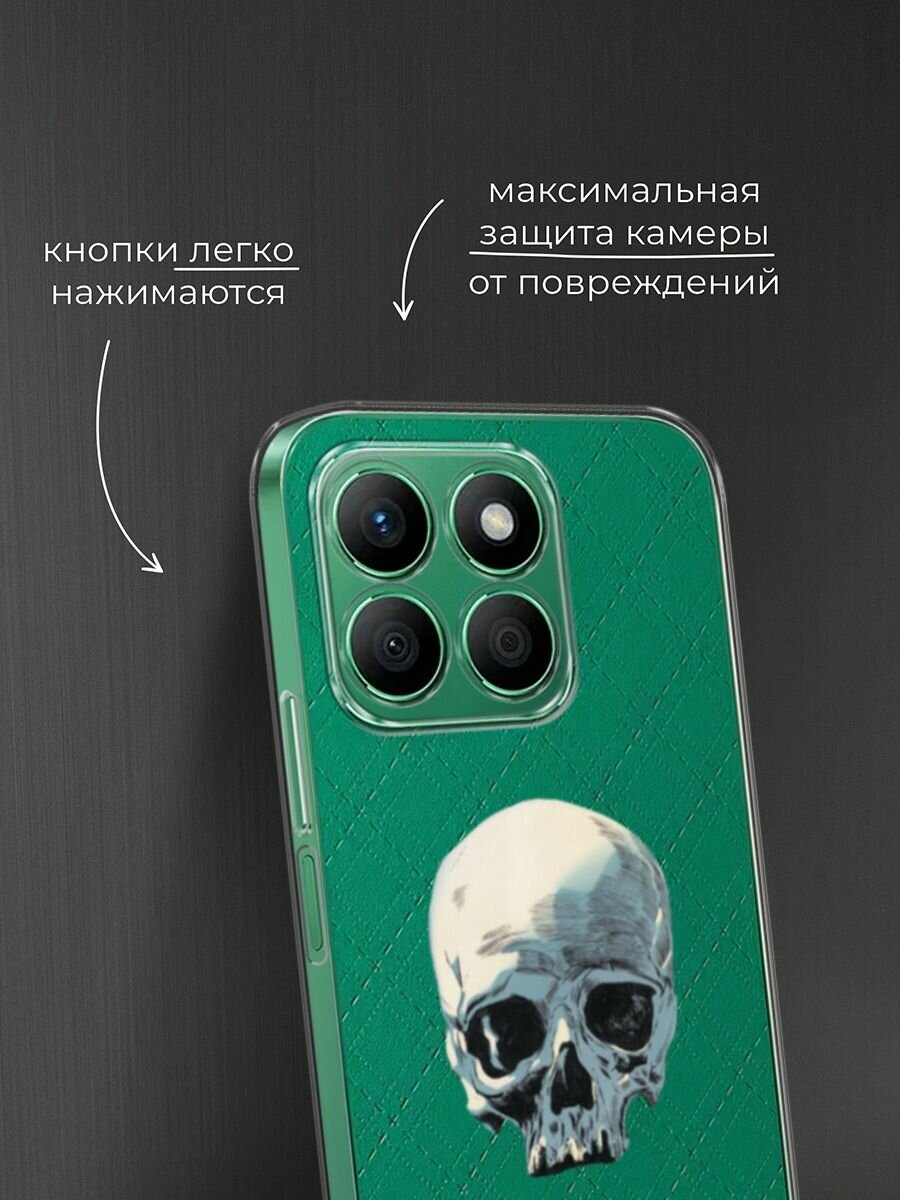 Чехол на Honor X8B / Хонор X8B с принтом "Гусар", прозрачный — фото 1