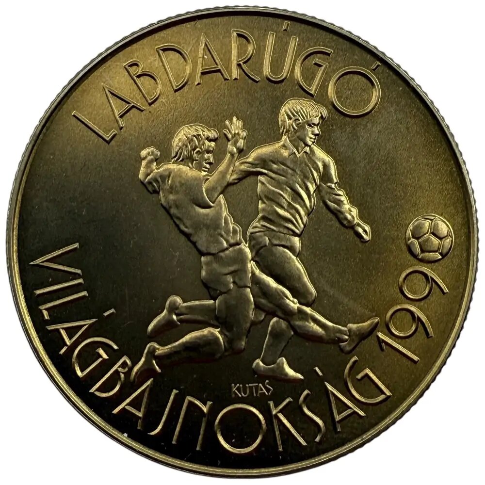 Венгрия 100 форинтов 1988 г. (XIV чемпионат мира по футболу, Италия 1990)