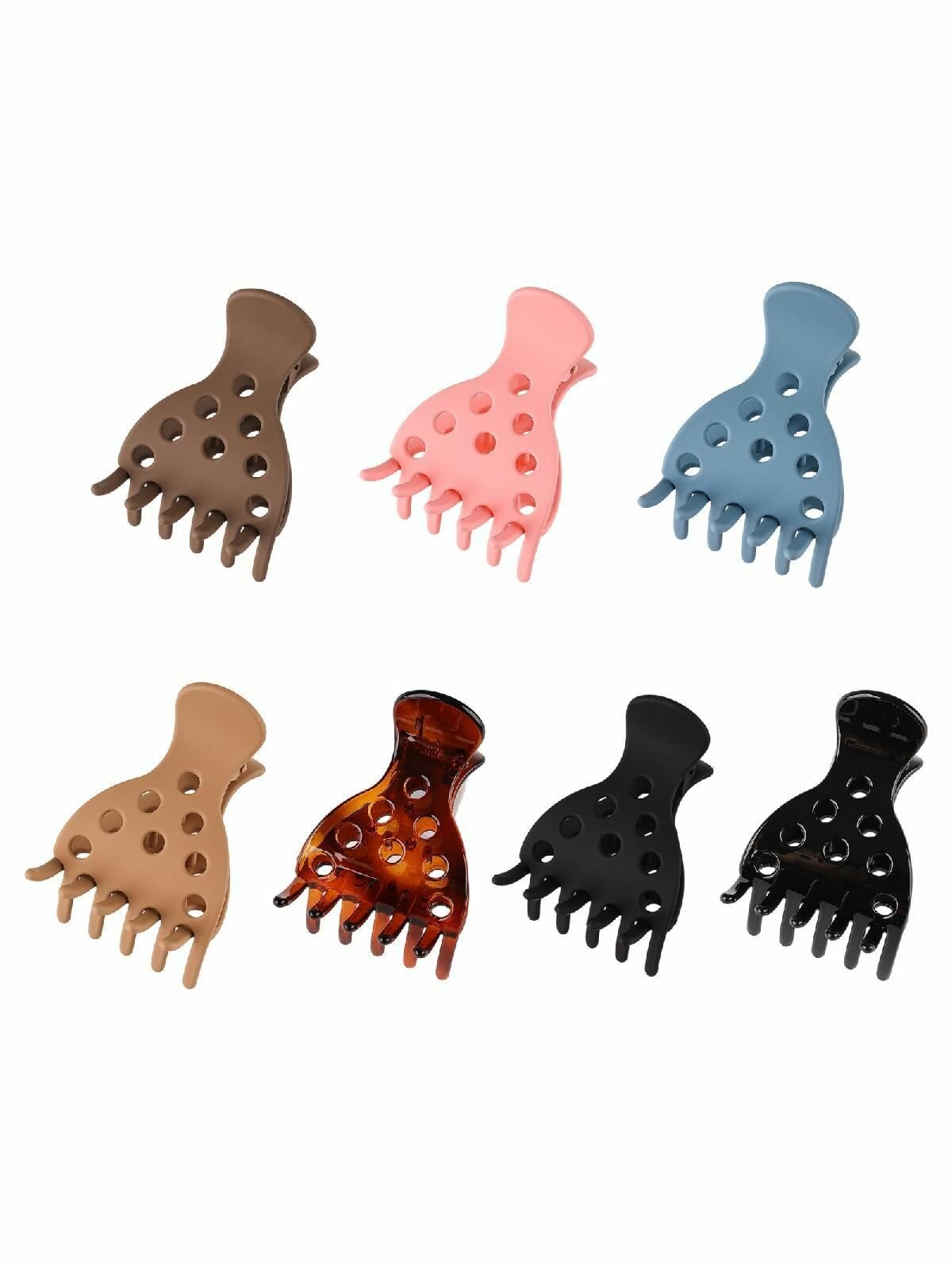 Комплектголовной убор_аксессуар,7 аксессуаров для волос с зажимом "акула"