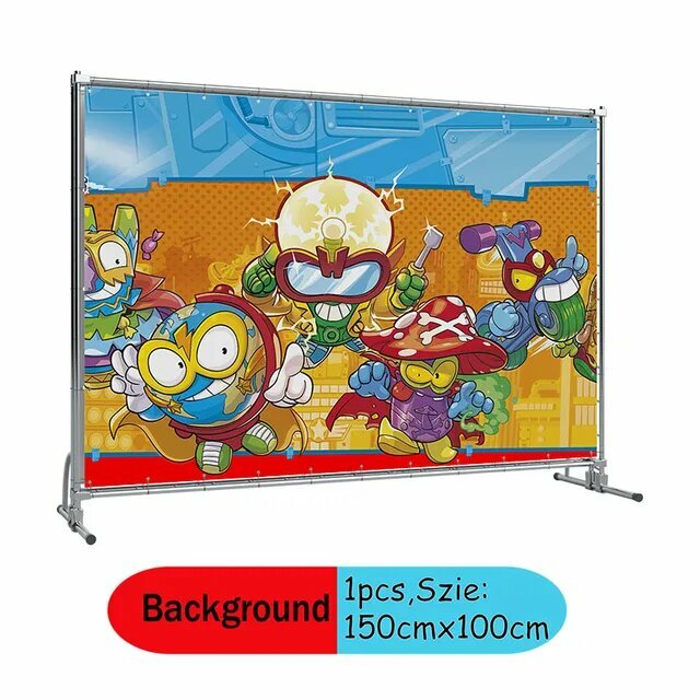 Украшения для вечеринок MINISO Superzings, одноразовая посуда на день рождения, тарелки, чашки, салфетки, украшения для тортов, воздушные шары, игрушки для детских праздников