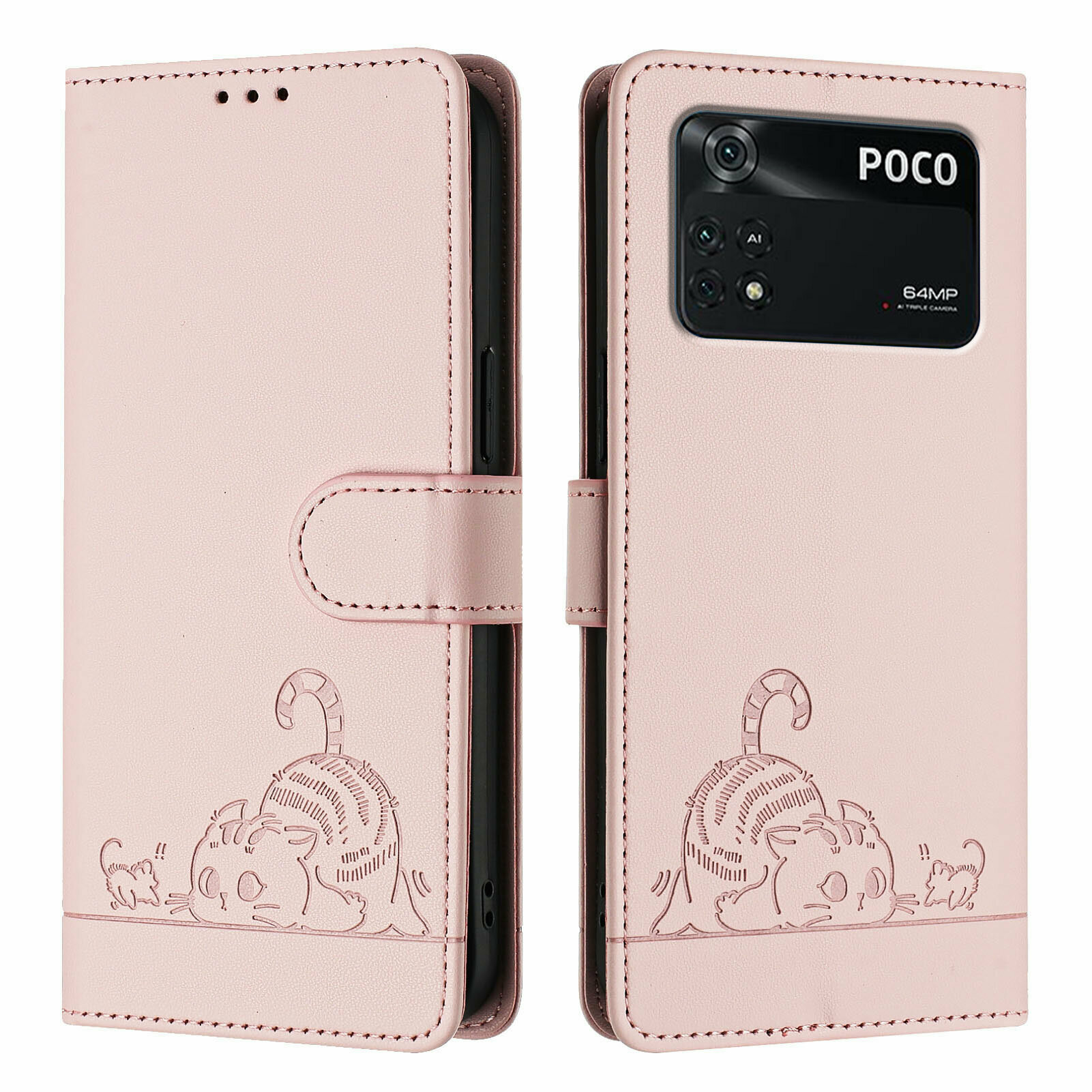 Подходит для Xiaomi POCO M4 Pro 4G( Сяоми Поко M4 Про 4G ) Магнитные пряжки, кронштейны, сейсмостойкие, новинки, подарки