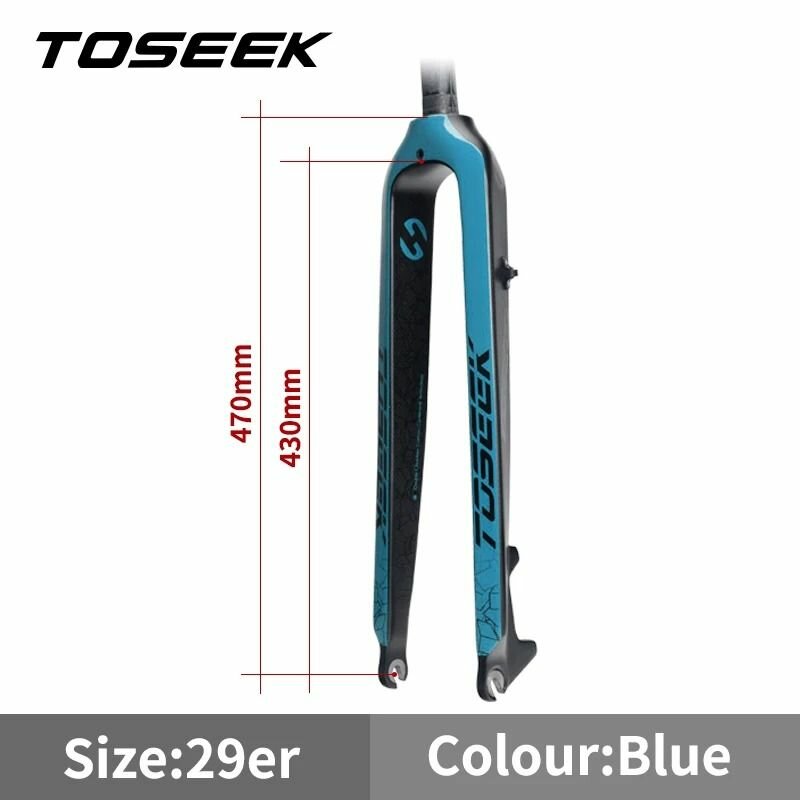TOSEEK TFK - SL Углеродная Вилка С Прямой Трубкой, 26ER, 27.5ER, 29ER, Аксессуары 700c, 29