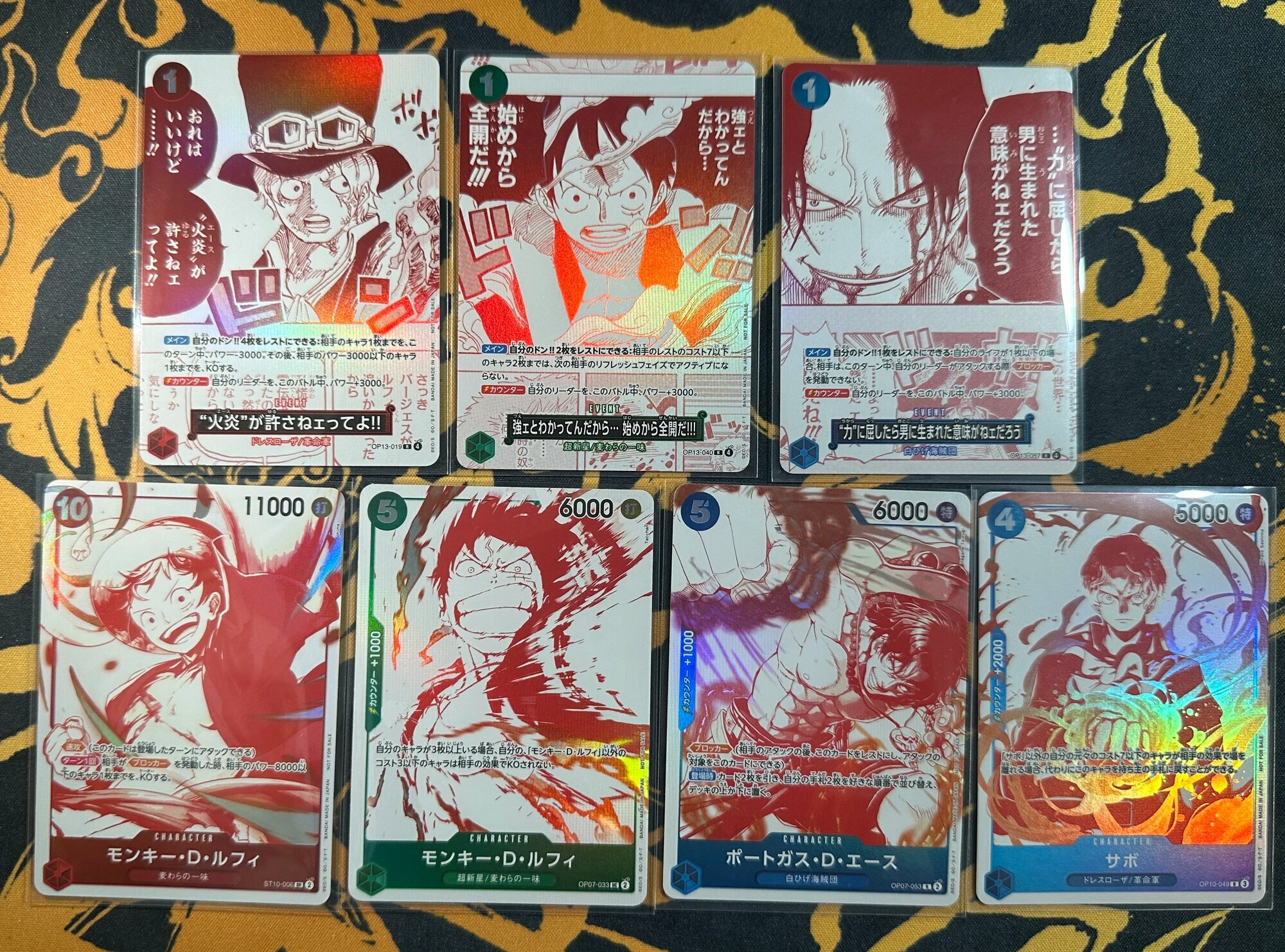 Коллекционная карточная игра Bandai One Piece Luffy Portgas D. Ace, 7pcs