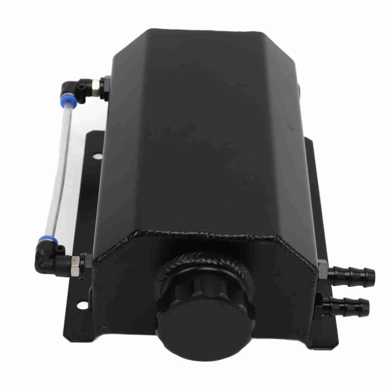 Бак охлаждающей жидкости из алюминиевого сплава 2Л, универсальный радиаторный резервуар для большинства автомобилей, черный