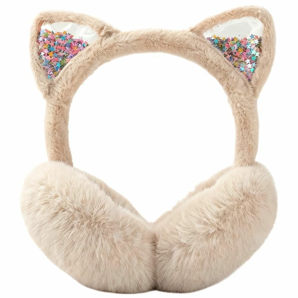 Детские наушники в форме кошки, теплые и ветрозащитные, доступны в разных цветах.