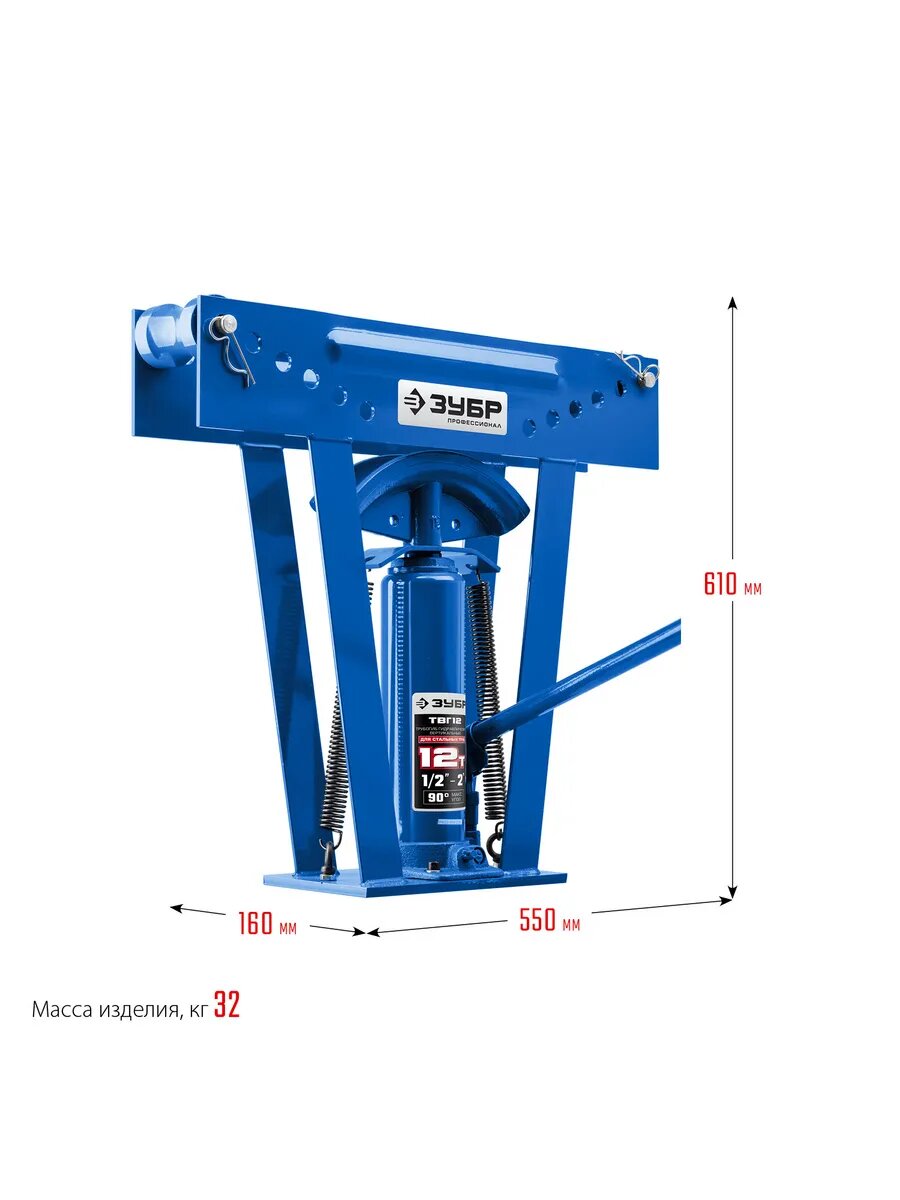 ТВГ-12, 12 т, ручной вертикальный гидравлический трубогиб,