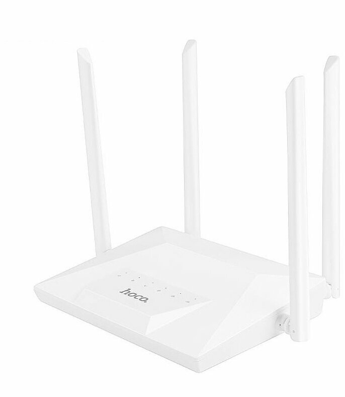 Роутер с SIM-картой Hoco DQ05 Cool 4G Card Wireless Router, 4G LTE 150Mbps/WiFi 300Mbps, 4 антенны, EU, Белый