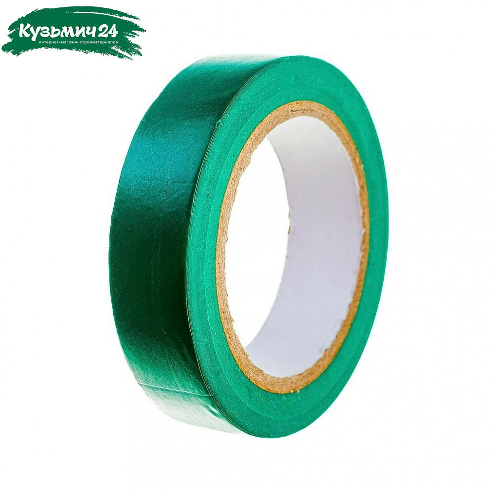 Лента изоляционная Uniel UIT-135P, сопротивление до 6000В, гибкая, зеленая, 10 м