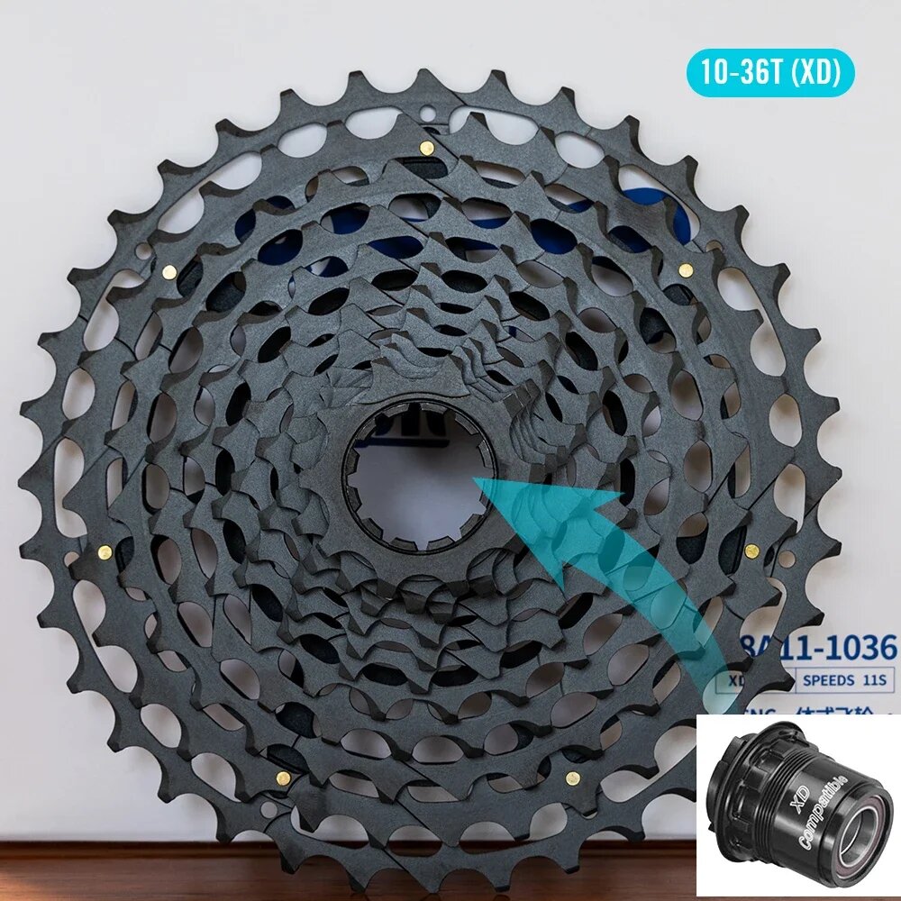 SPEDAO Велосипедная кассета 11-скоростная 10-42T черная 10-36T XD Black