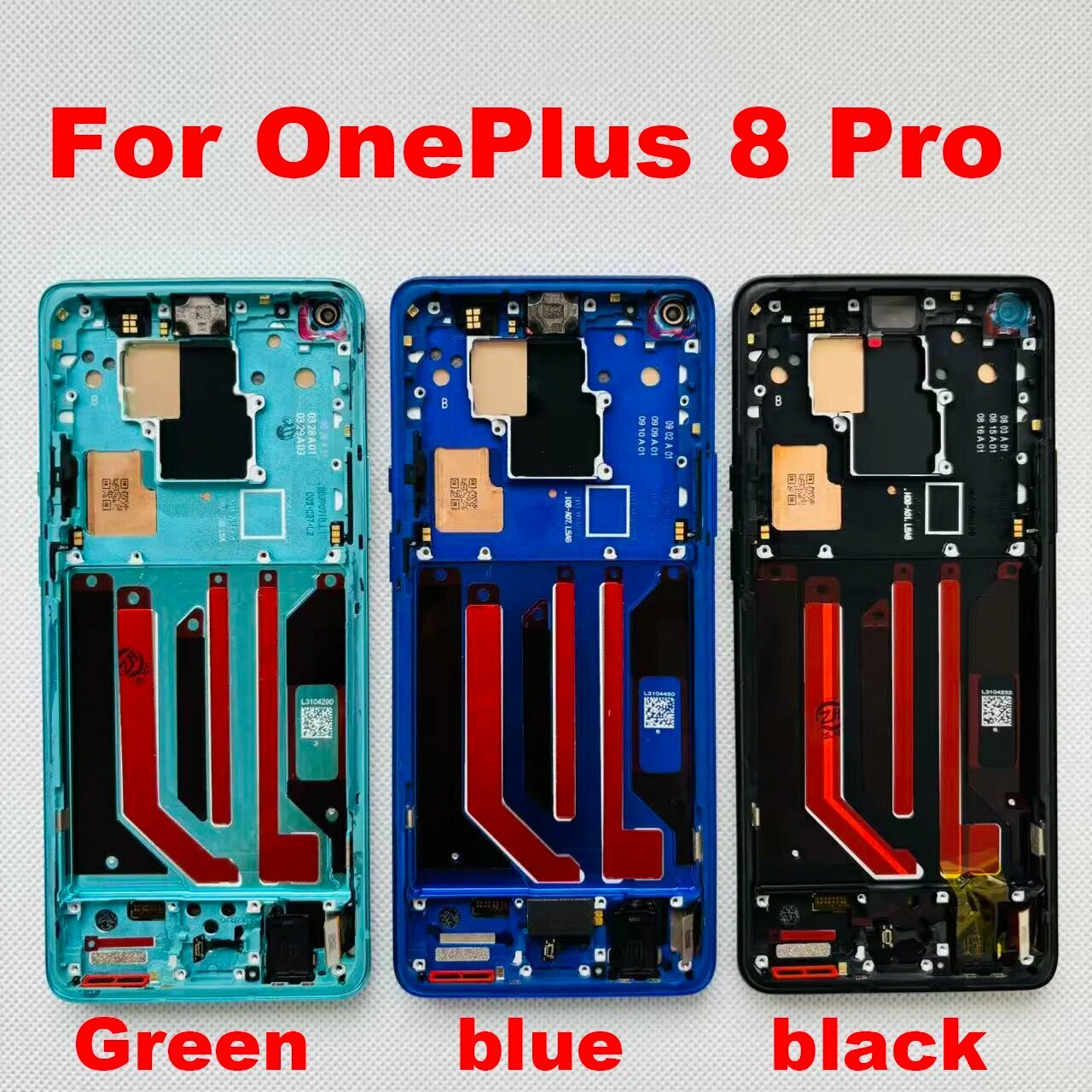 Оригинальная замена LTPO AMOLED 6,78 дюйма для OnePlus 8 Pro, детали для сборки lcd NO frame