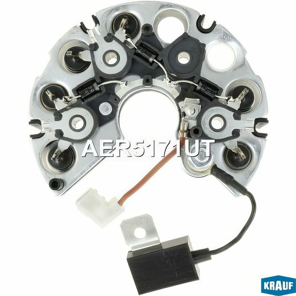 Диодный мост генератора, с дополнительными диодами для ВАЗ Лада 2110, 2111, 2112 Самара 2108, 2102, 2103, 2106, 111 арт AER5171UT