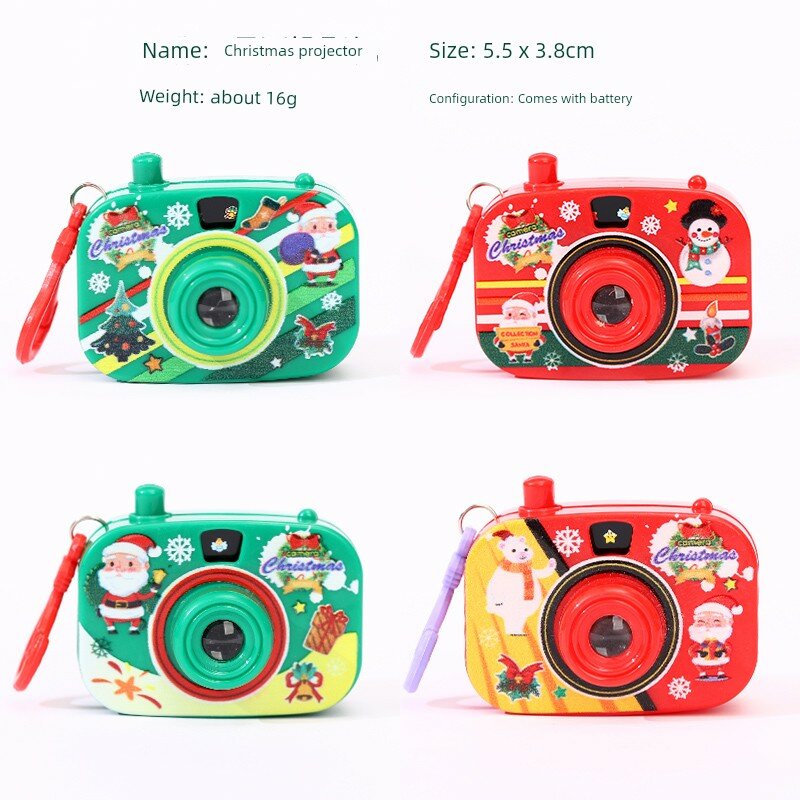 Рождественские подарки, детские игрушки, креативная проекционная камера-проектор с изображением Санта-Клауса и