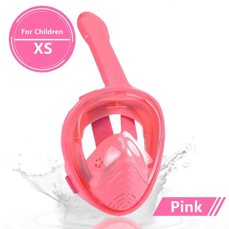 Розовая детская маска XIAOTREE XS для снорклинга