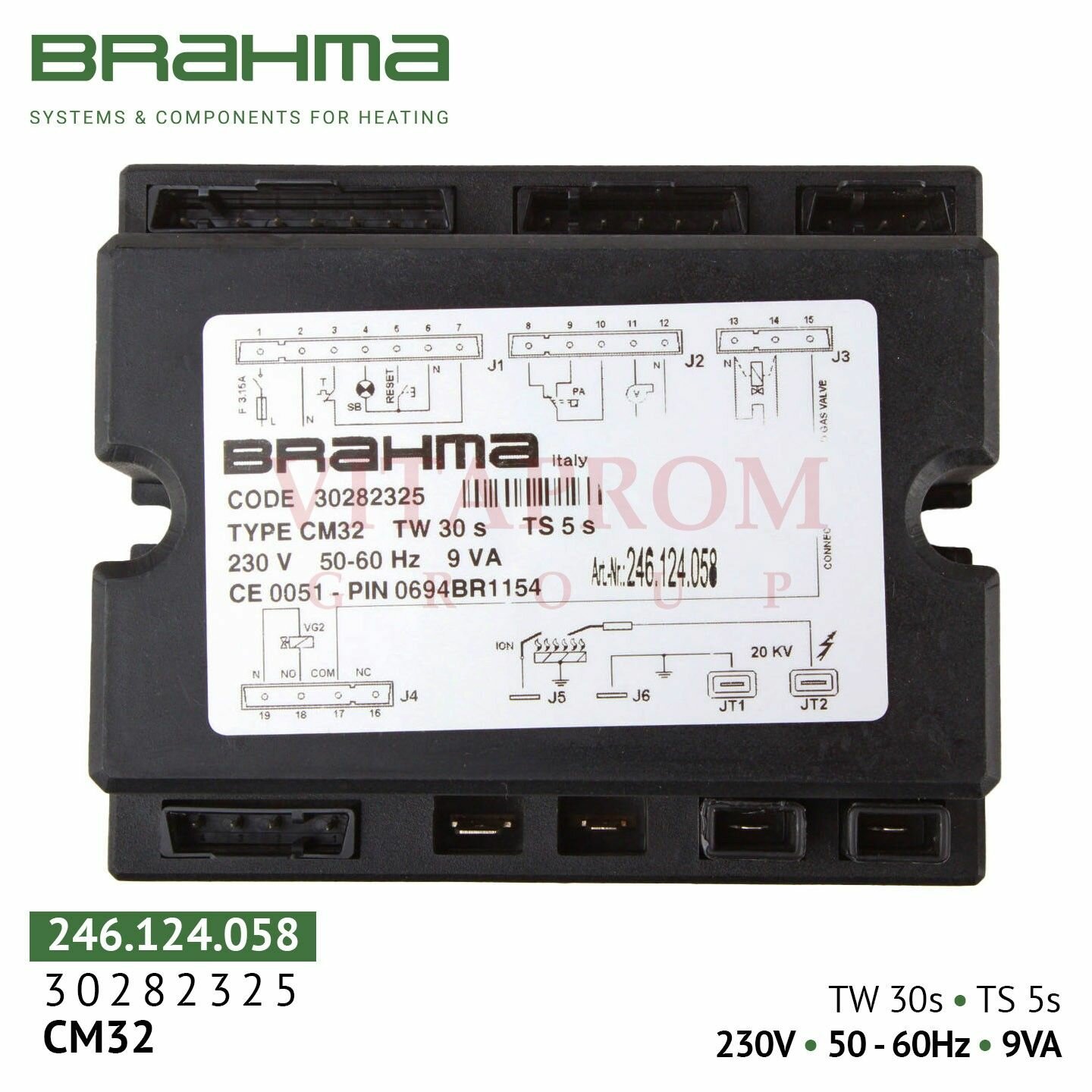 Блок управления горением Brahma CM32, 30282325