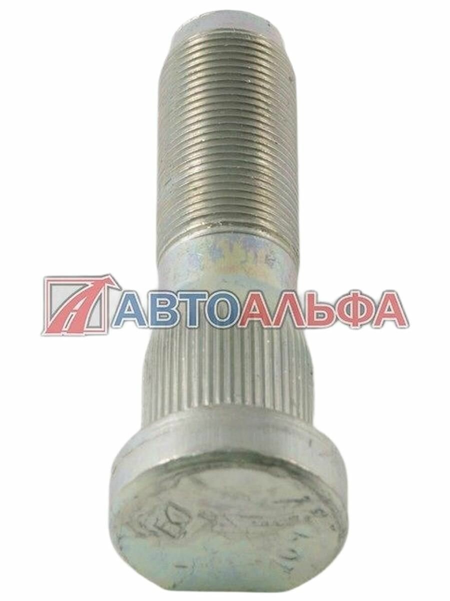 Болт М22х1,5х85 колеса передний КАМАЗ (53205-3103071-00) с/шл, гальванир. (уп. 10 шт)