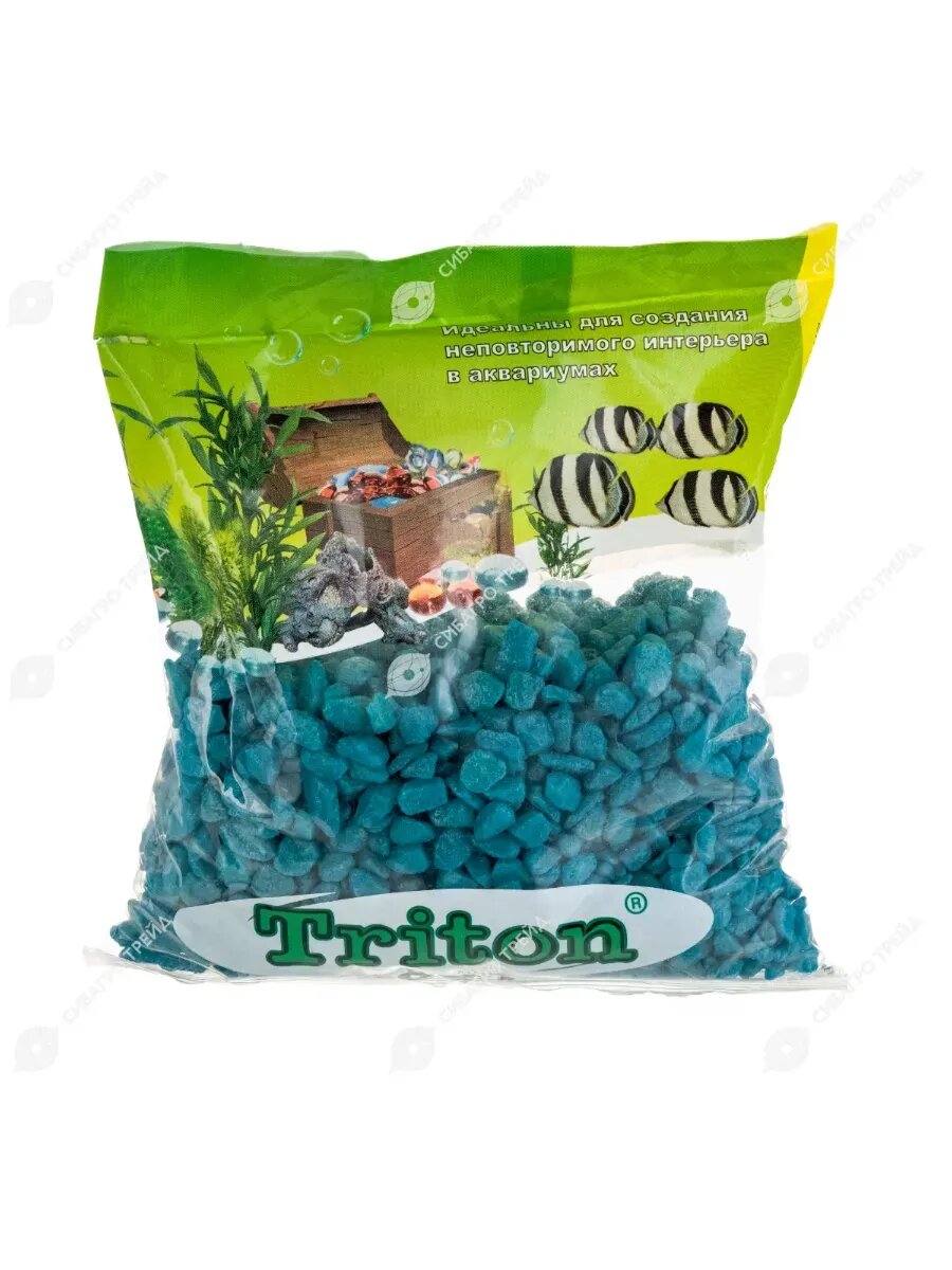 Грунт Тритон блестящий бирюзовый, 800 г.