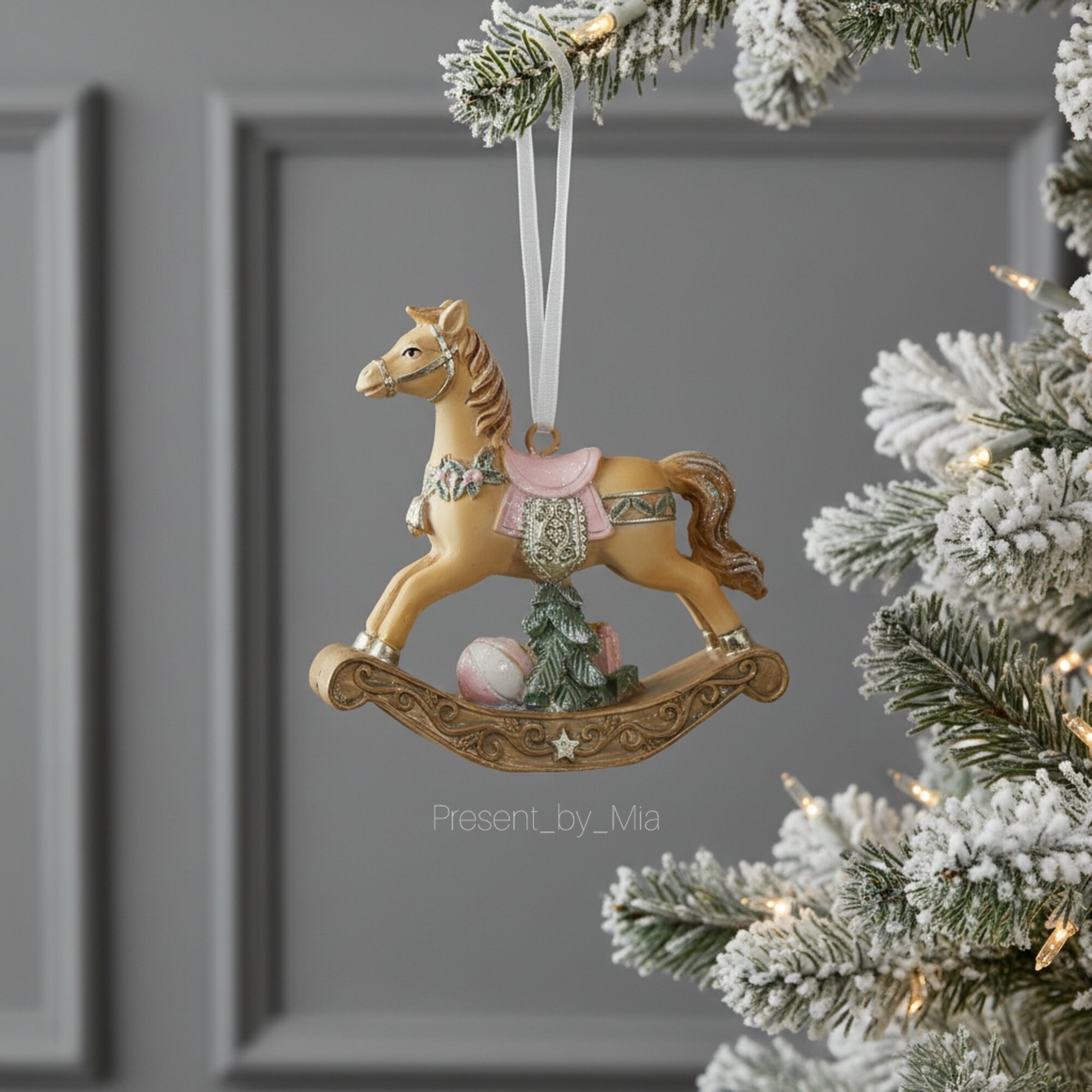 Новогодняя елочная игрушка «Лошадка Качалка», 7х2х7,5 см, Символ года 2026
