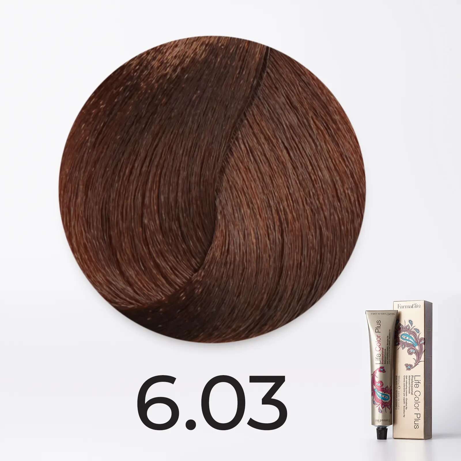 FarmaVita Краситель для волос Life Color Plus 6.03 Темный блондин теплый, 100 мл