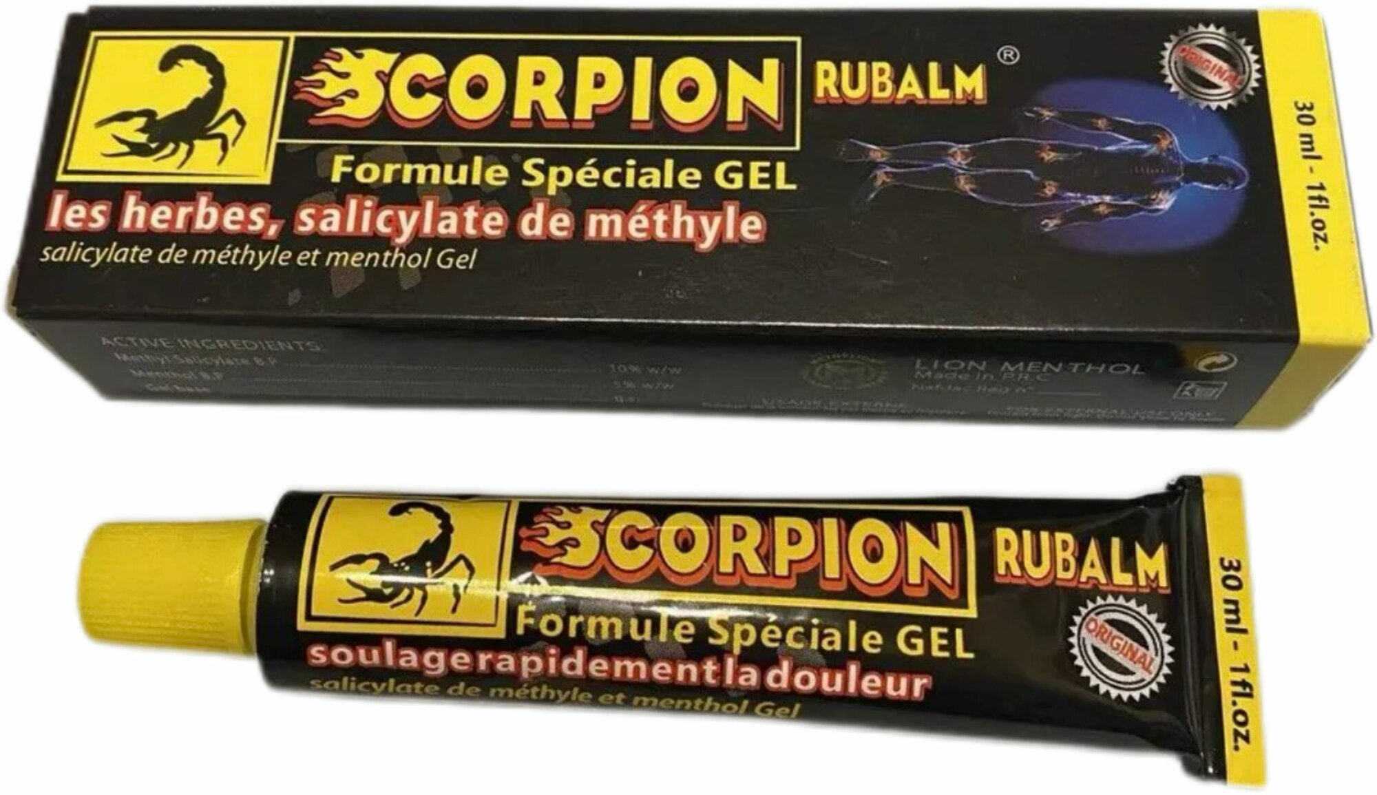 Китайский крем мазь от боли в мышцах, с ядом скорпиона 30 мл