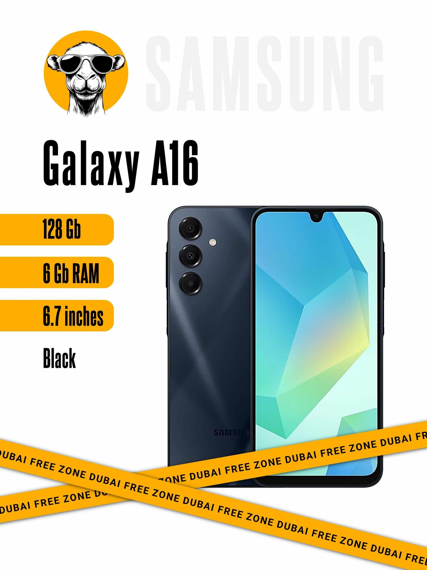 Смартфон Samsung Galaxy A16 6/128Gb Black/Чёрный