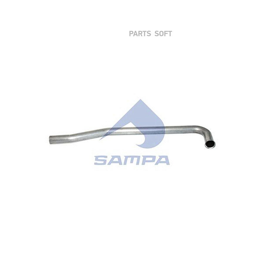 Труба приемная глушителя MAN L2000 с треугольным фланцем SAMPA от официального дистрибьютора, SAMPA, артикул 021214