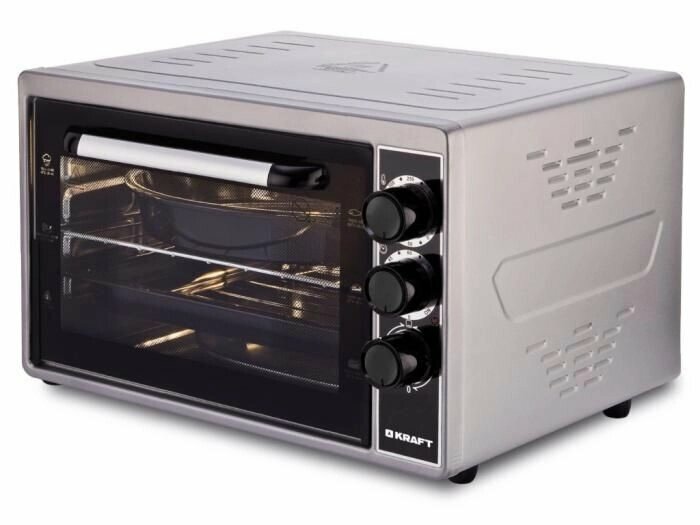 Мини-печь KRAFT KF-MO 4500 GR серый желтый
