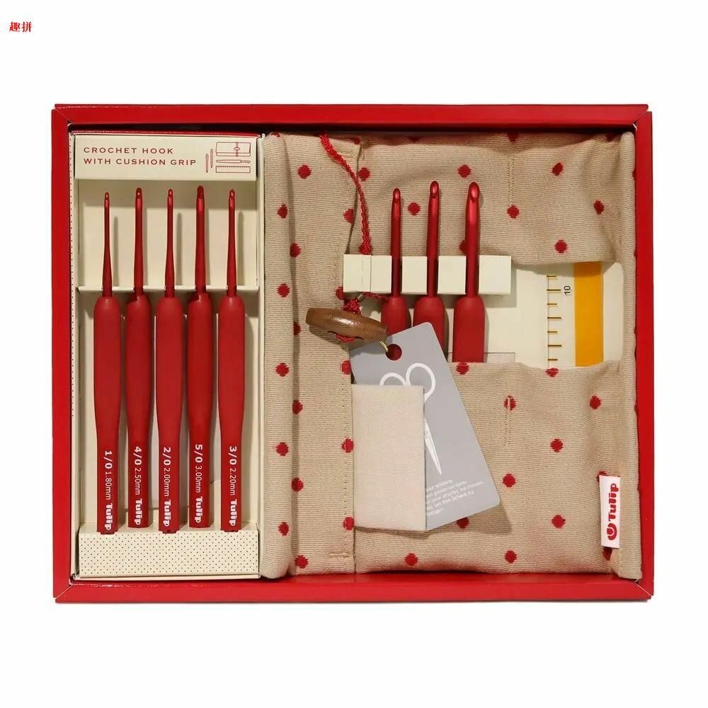 Набор крючков для вязания Tulip Etimo Red с 1,8 по 5,0 мм, арт. TED-001e