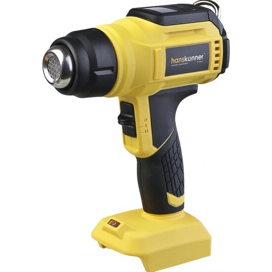 Фен аккумуляторный Hanskonner 18В HHG1850PRO ,30-500град, дисплей, без АКБ и ЗУ