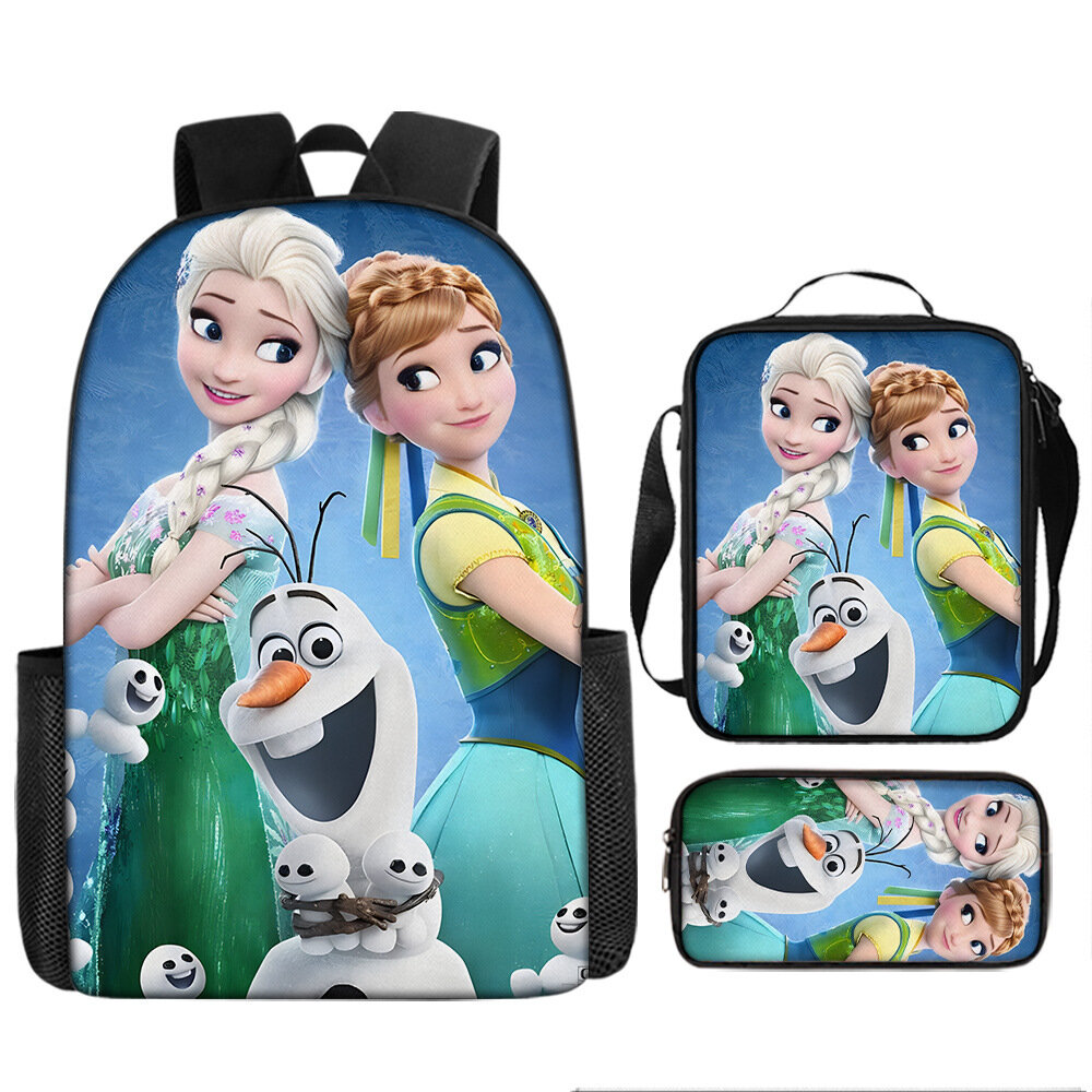 Школьная сумка для детей, детский сад, женский лед и снег, принцесса Эльзы, компьютерная сумка, водоотталкивающий костюм большой вместимости, новая сумка через границу