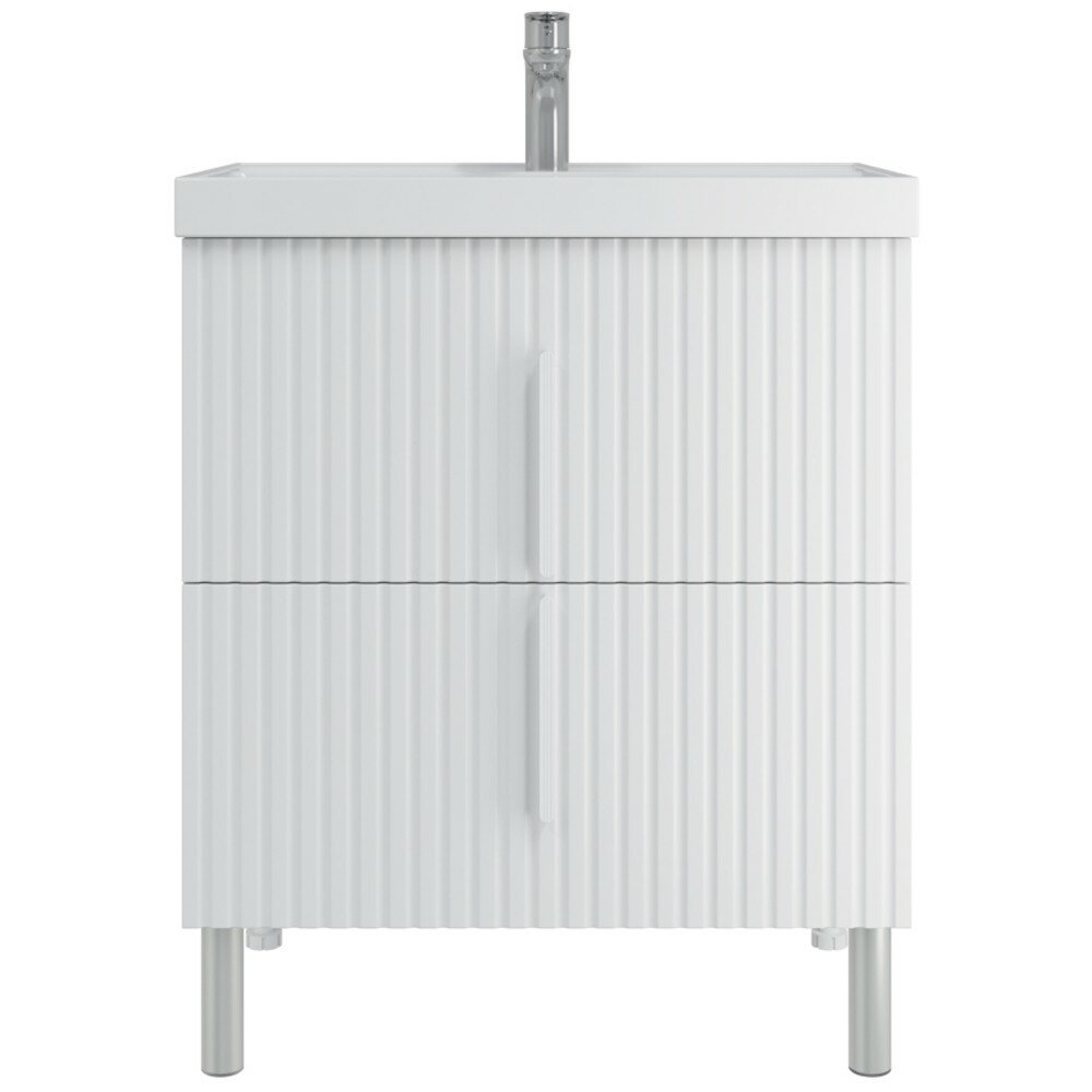 Тумба с раковиной СаНта Юпитер 70 напольная белый