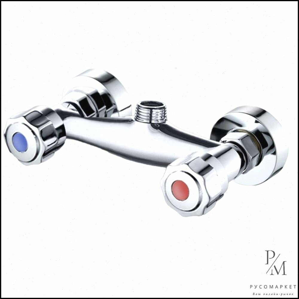 OZ-EVEA Двойной смеситель для душа с двумя переключателями, горячая и холодная вода, настенный смесительный клапан