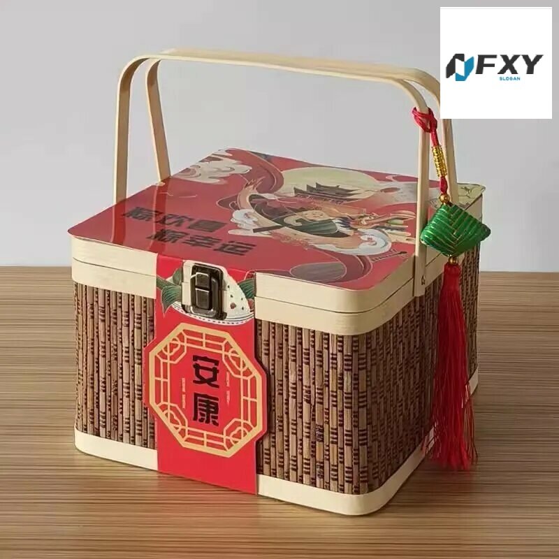 Эксклюзивная хлебница из бамбука мосо в винтажном стиле 25х25х16 см