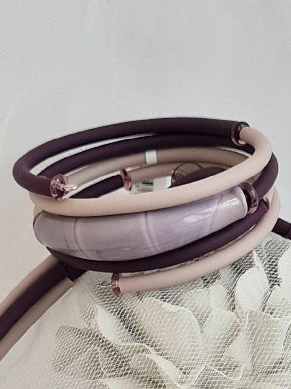 Незамкнутый браслет, муранское стекло, стекло