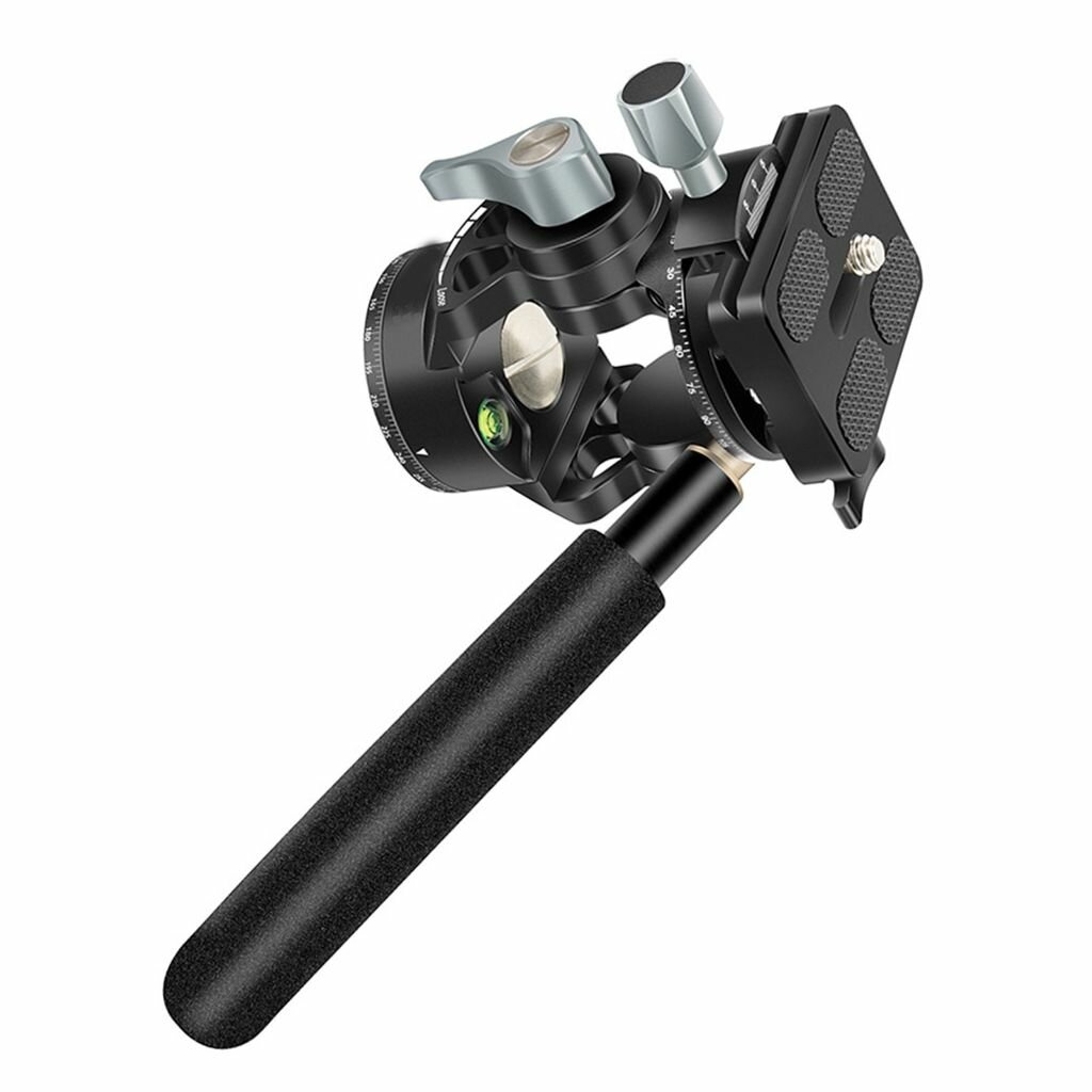 Мобильная платформа, Гидравлическая демпфирующая головка для беззеркальных камер с длинными объективами, мини двойная панорамная двухосная гидравлическая головка