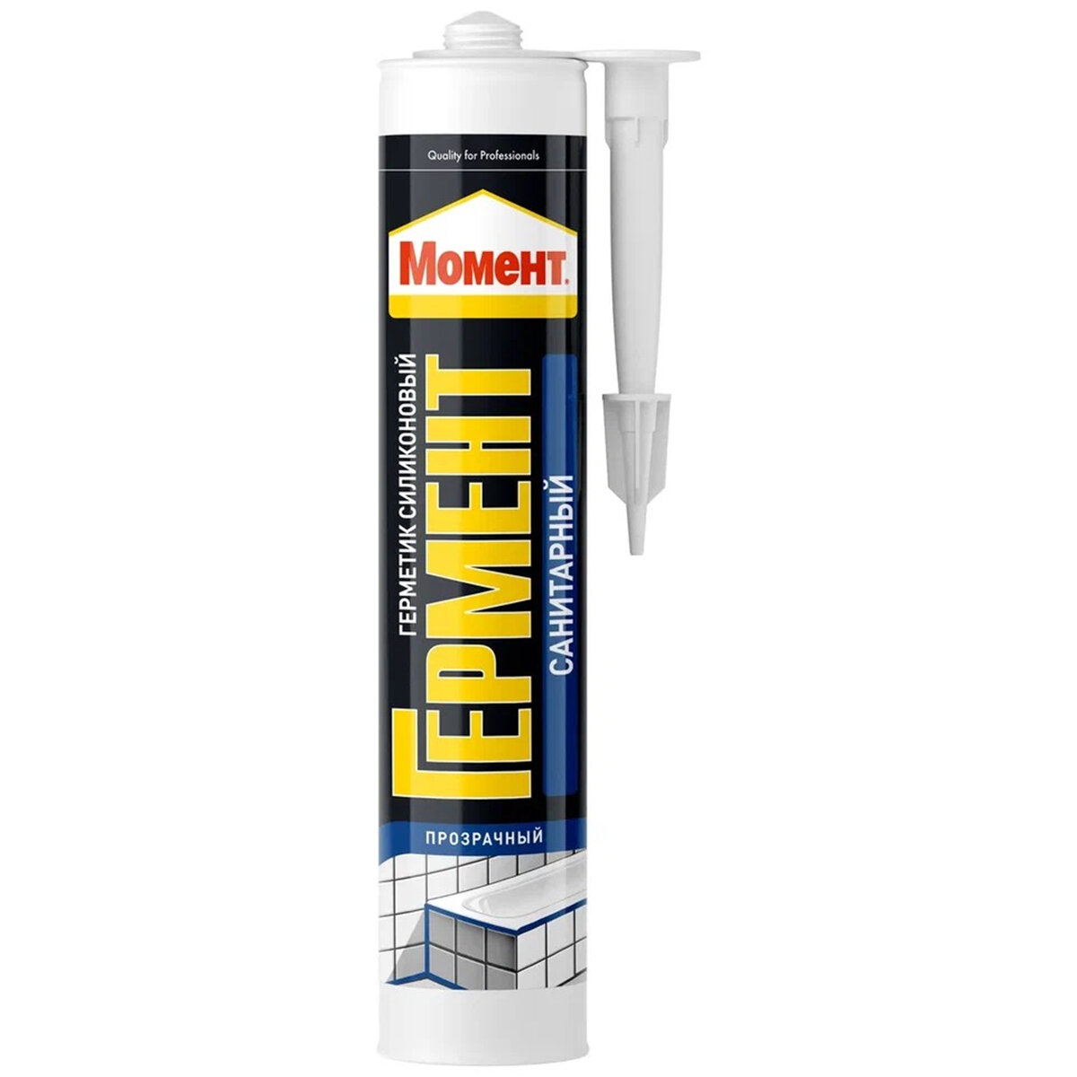 Герметик HENKEL "Гермент", силиконовый, санитарный, прозрачный, 280 мл