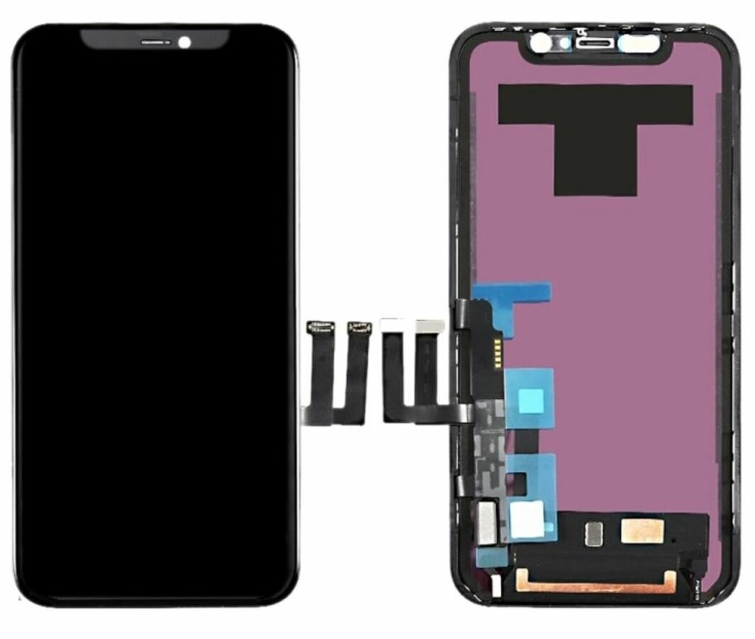 Дисплей (матрица + тачскрин) для Apple iPhone 11 (FOG) черный