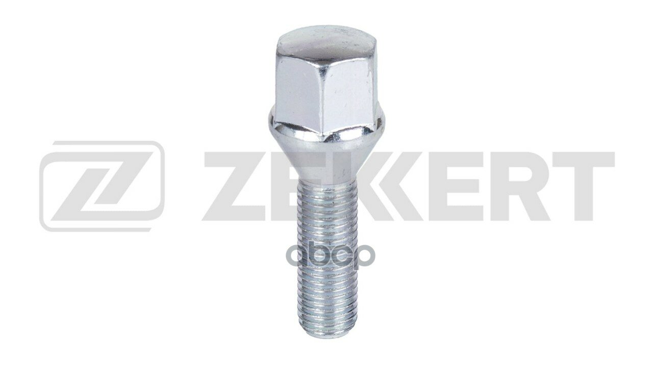 Болт колесный конус М12x1 5 длина резьбы 33 ключ 19 цинк Zekkert арт. be-4147